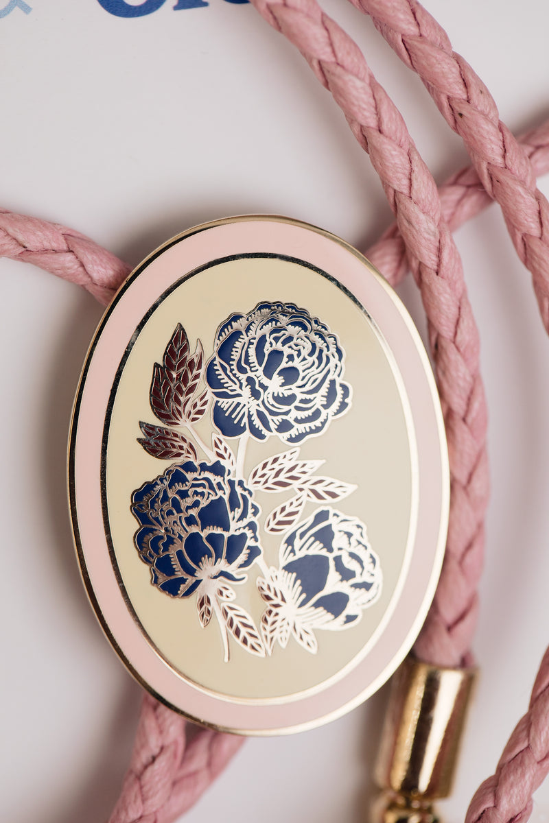 Rose Bolo Tie with Crush – tiny deer studio