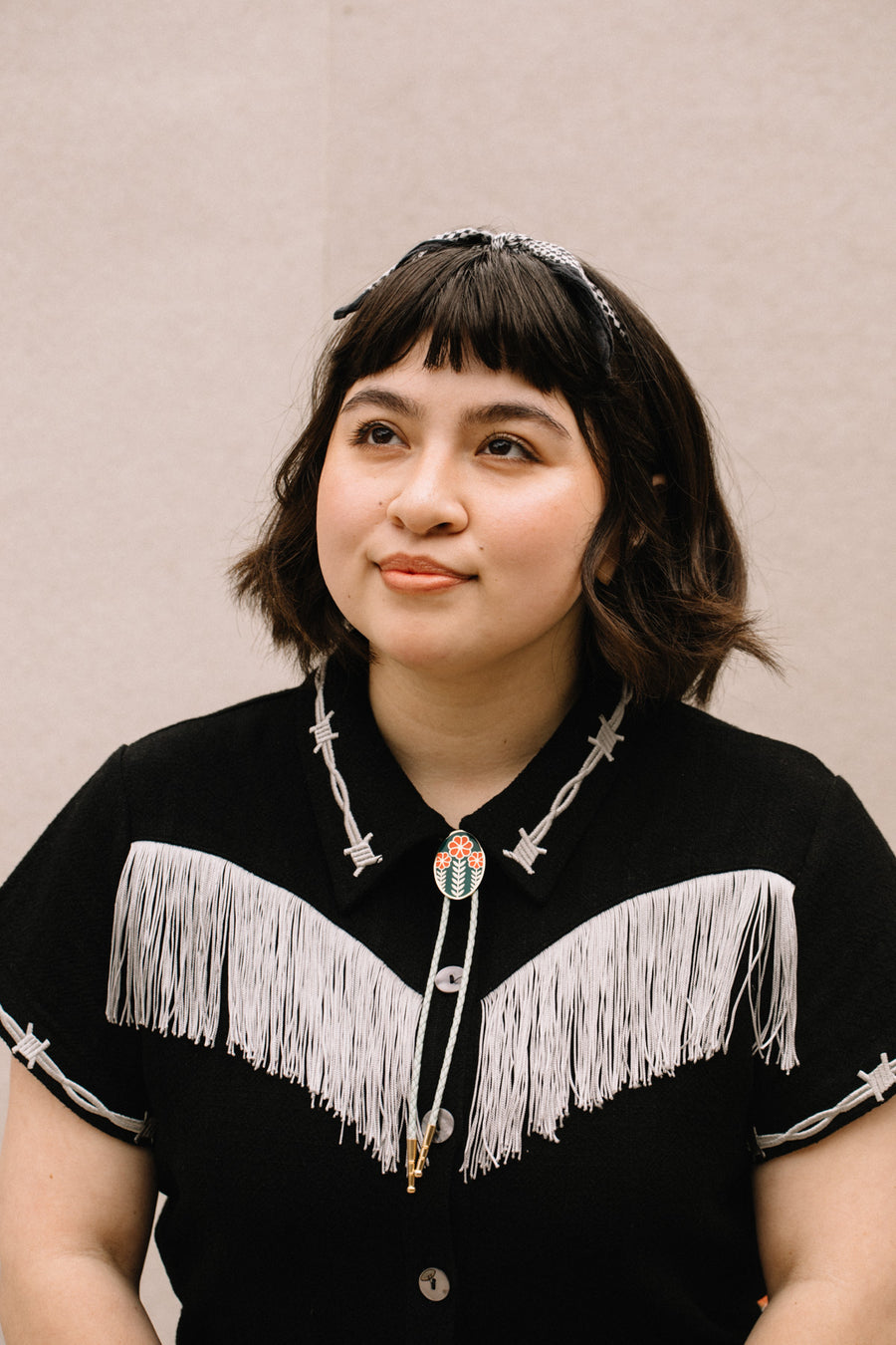 Three Flower Bolo Tie – tiny deer studio