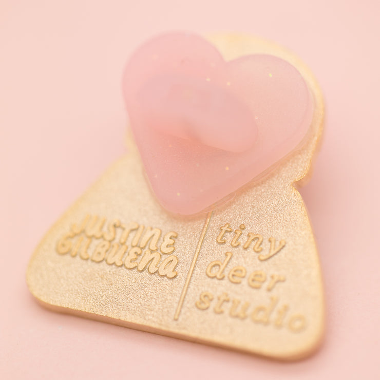 Girl with Concha Pin by Justine Gilbuena – tiny deer studio